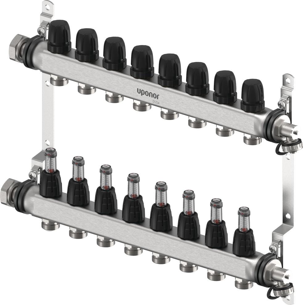 8 Port Uponor Vario S manifold FM | 1140839 – The UFH Group