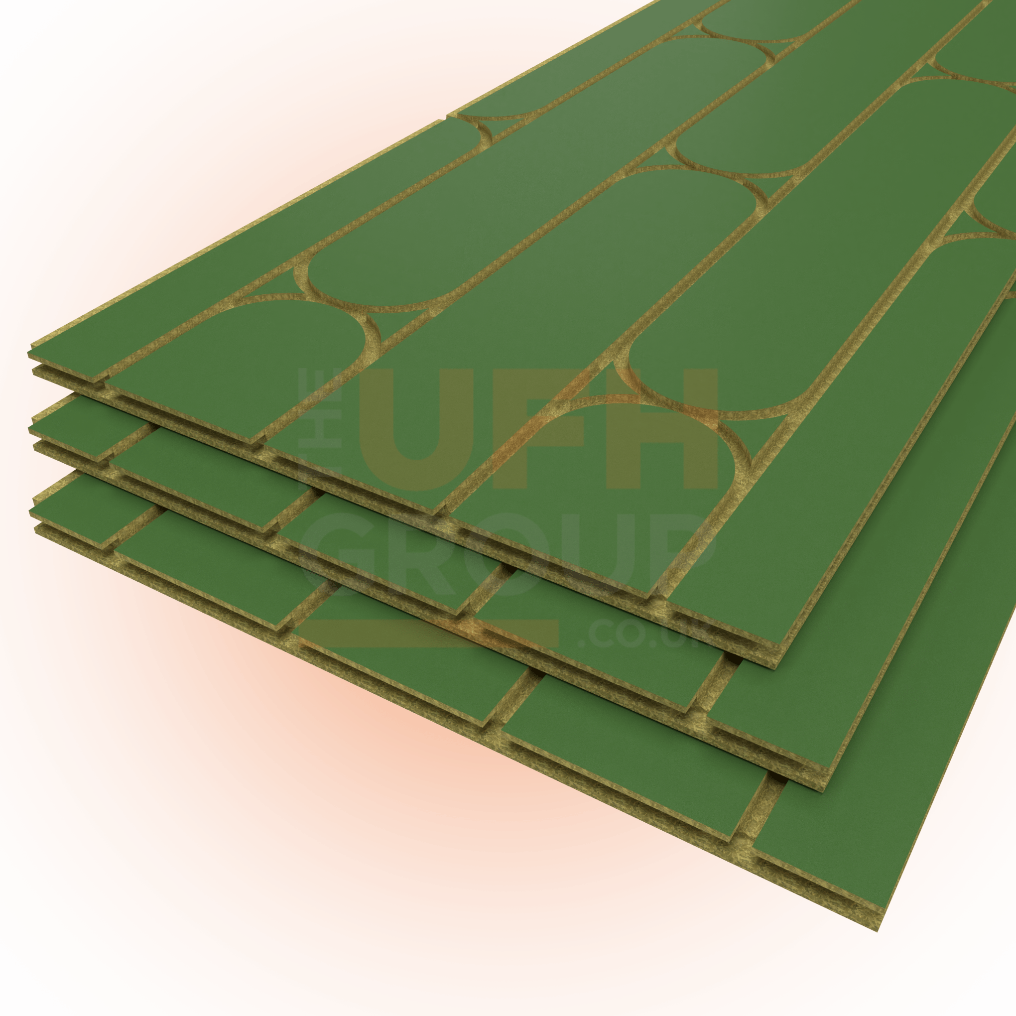 22mm Tekwarm Routed Chipboard UFH Panels | 2400mm x 600mm | 150mm Cent ...