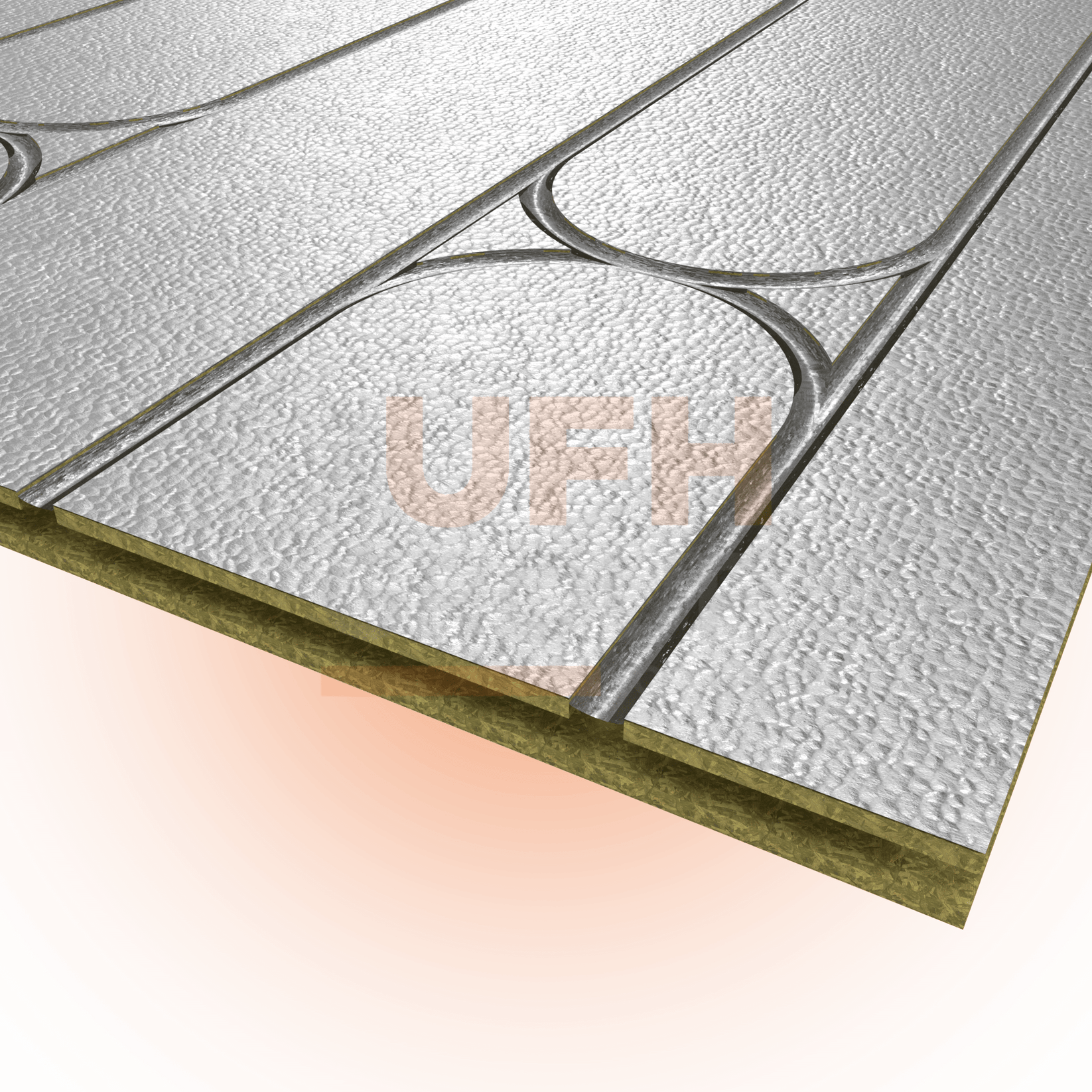 22mm Tekwarm Foiled Routed Chipboard UFH Panels | 2400mm x 600mm | 150 ...