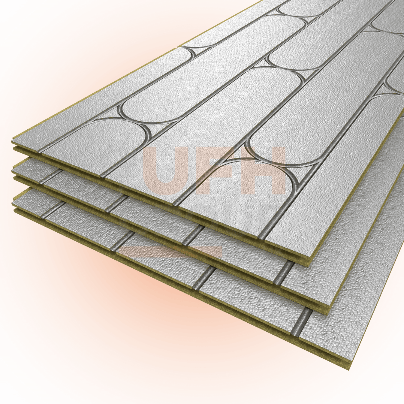 22mm Tekwarm Foiled Routed Chipboard UFH Panels | 2400mm x 600mm | 150 ...